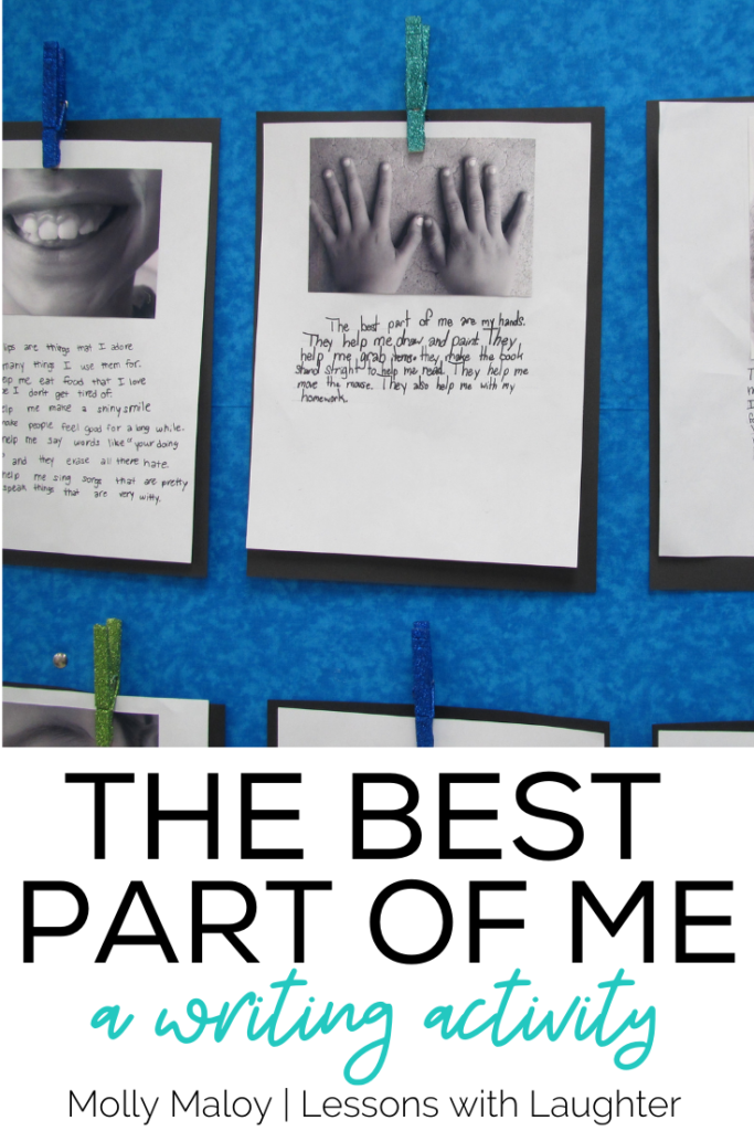 The Best Part of Me Writing Activity - Molly Maloy