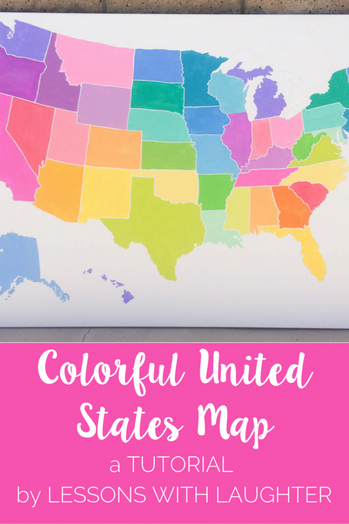 Colorful United States Map - Molly Maloy