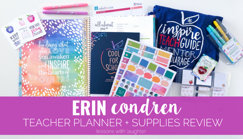 Erin Condren Teacher Planner + Supplies Review - Molly Maloy