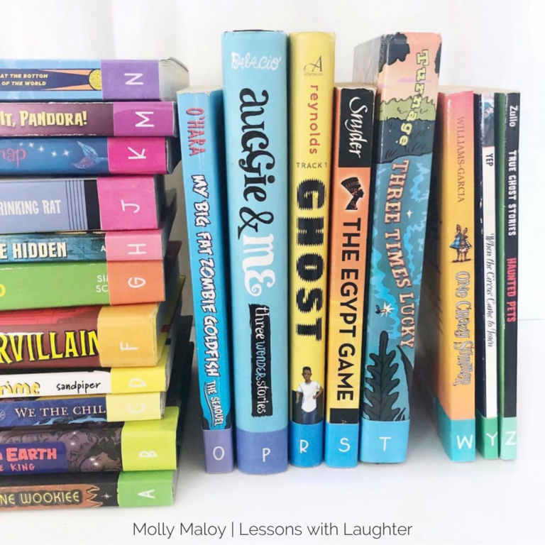 Classroom Library Organization using Book Spine Labels - Molly Maloy