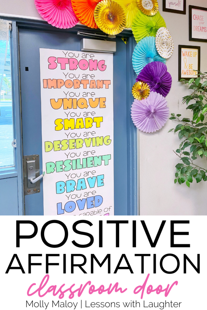 Positive Affirmation Classroom Door - Molly Maloy