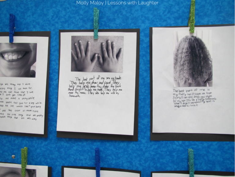 The Best Part of Me Writing Activity - Molly Maloy