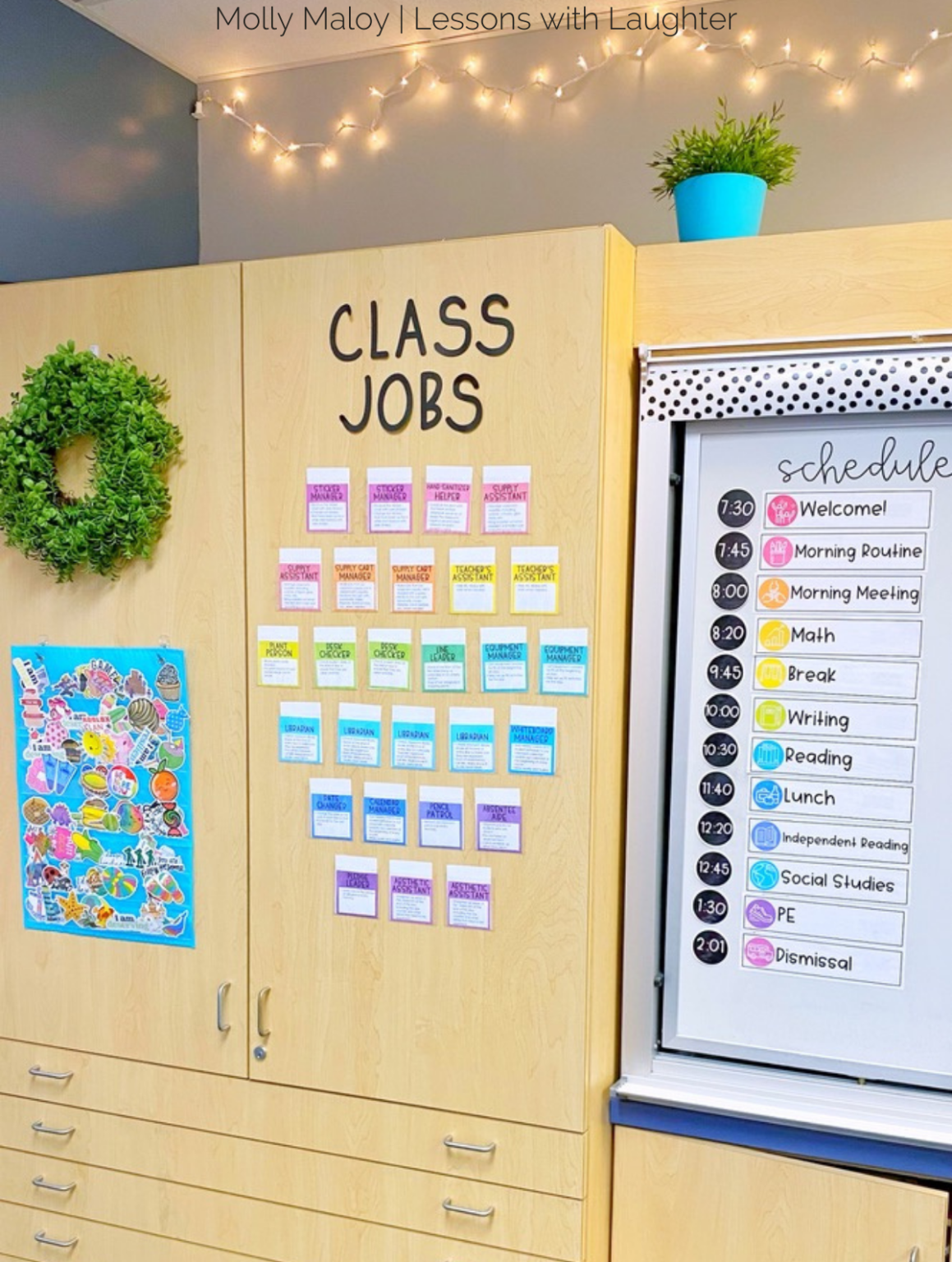 Classroom Jobs Display + Management - Lessons With Laughter